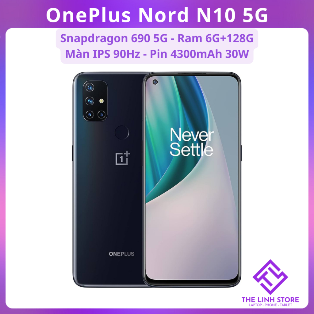 Điện thoại OnePlus Nord N10 5G màn 6.5 inch 90Hz - Snapdragon 690 5G ...