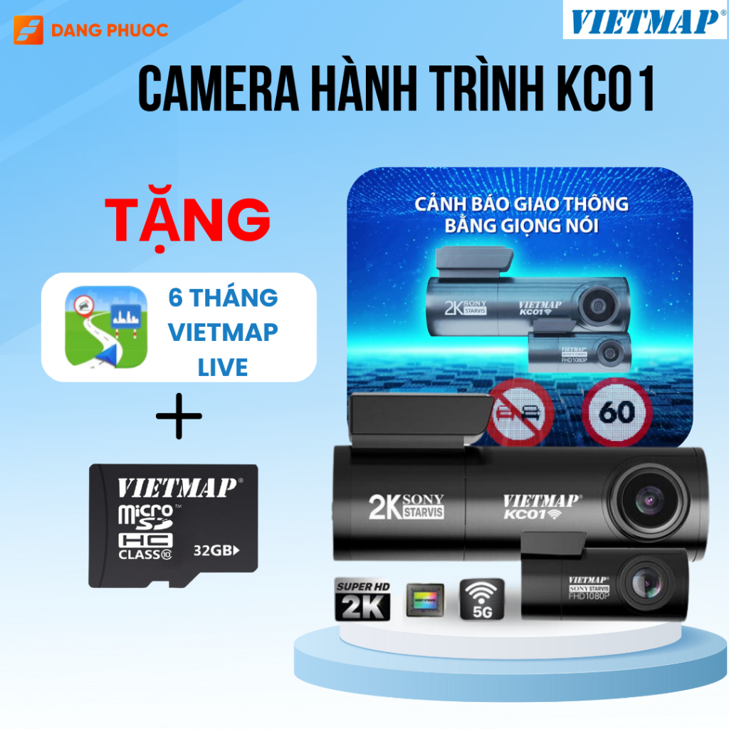 Camera hành trình VIETMAP KC01 - Camera Cảnh Báo Giao Thông - Cảm biến ...