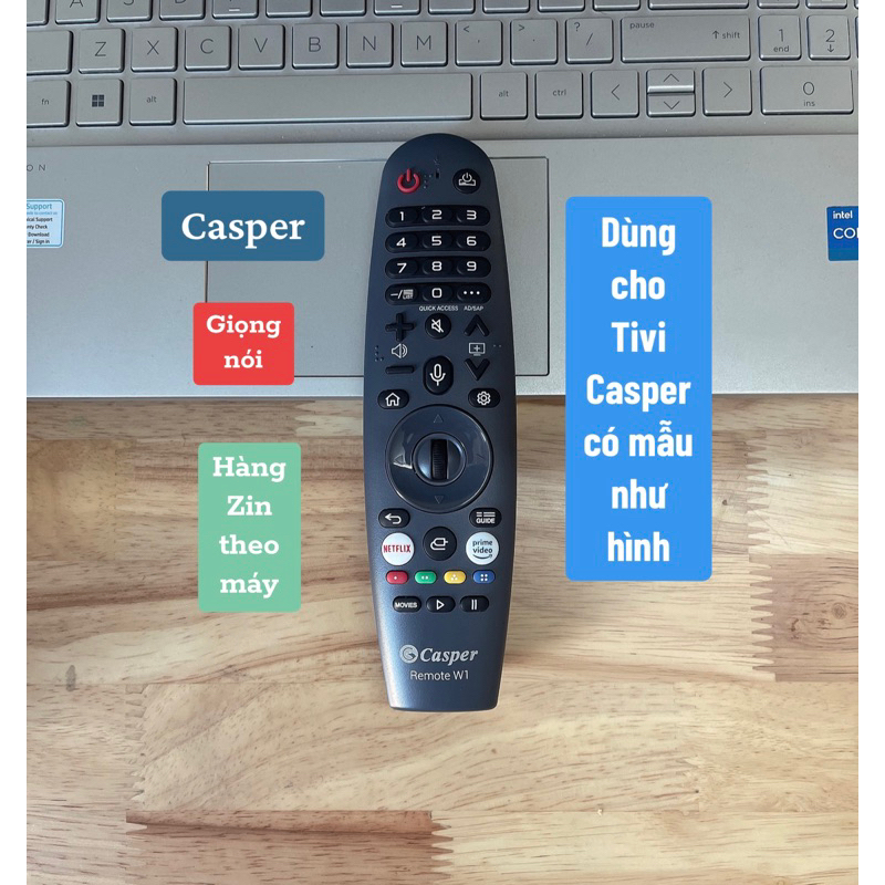 Remote Điều khiển Tivi Casper giọng nói W1 hàng chính hãng | Shopee Việt Nam