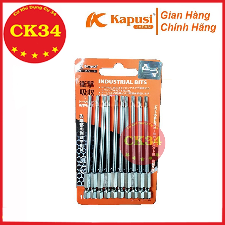 Mũi vít lục giác H3 dài 100mm hãng KAPUSI JAPAN chuôi lục giác cho máy khoan, bắn vít | Shopee ...