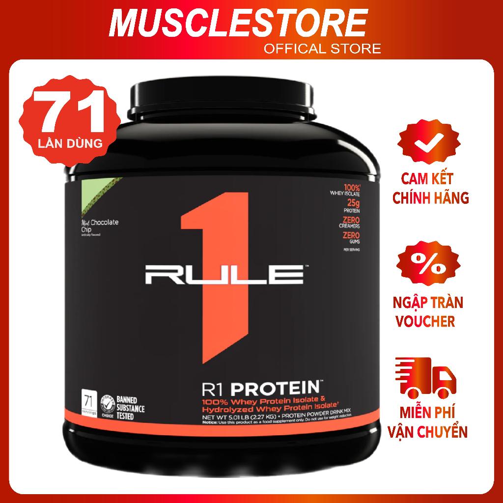 Rule 1 Whey Protein Isolate và Hydrolyzed (2.3Kg/72Liều) Hỗ Trợ Tăng Cơ ...