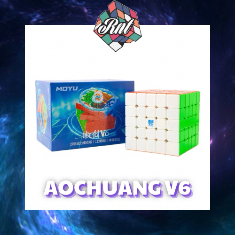 Rubik 5x5 Aochuang V6 UV Nam châm Tripple Track Moyu | Shopee Việt Nam