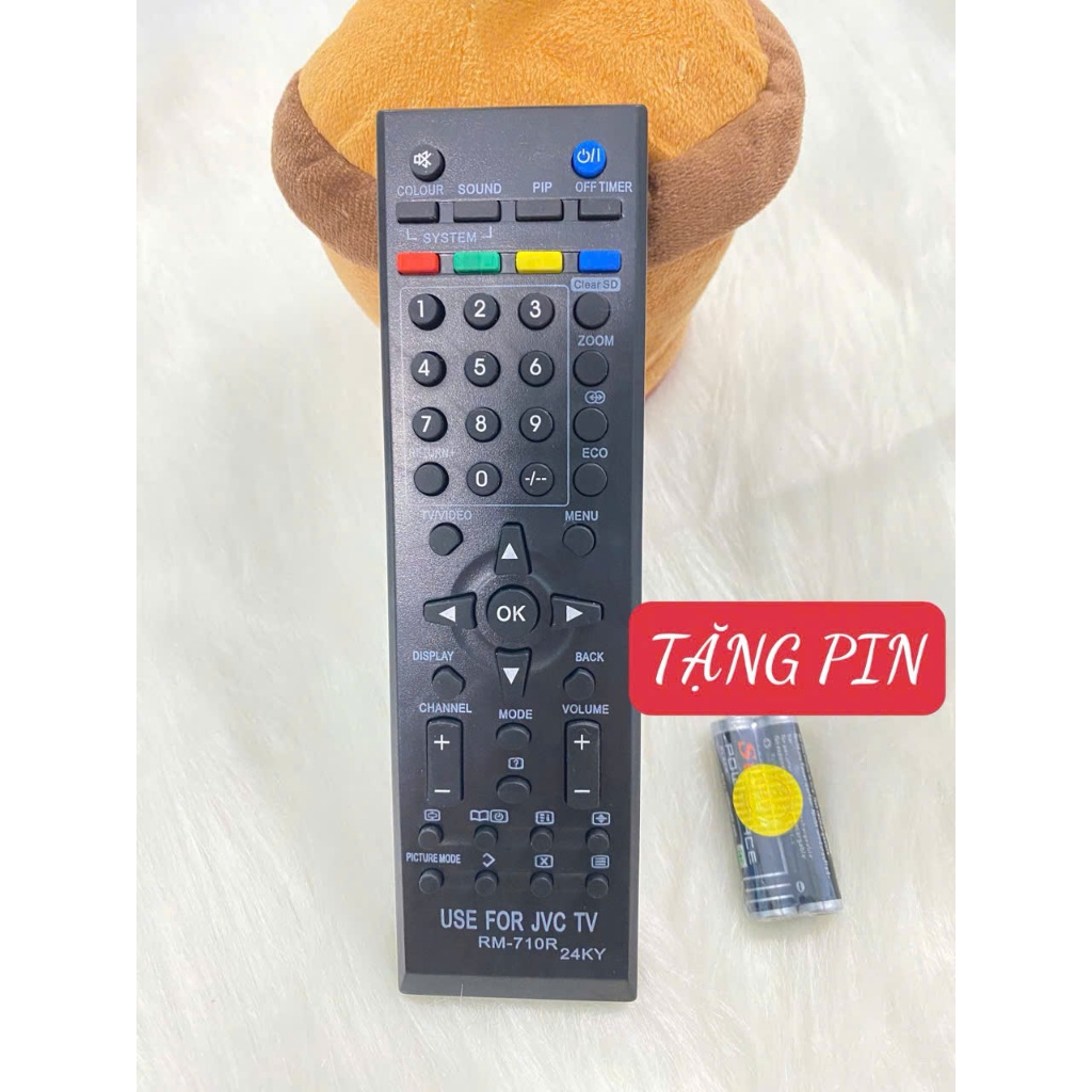 Điều khiển tivi JVC 710 (Remote tivi hãng JVC +pin sử dụng) | Shopee Việt Nam