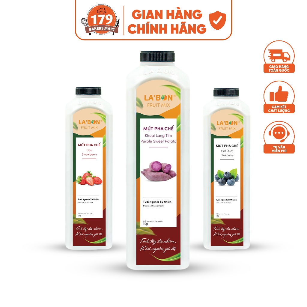 Mứt pha chế Labon, đủ các vị trái cây 400g | Shopee Việt Nam