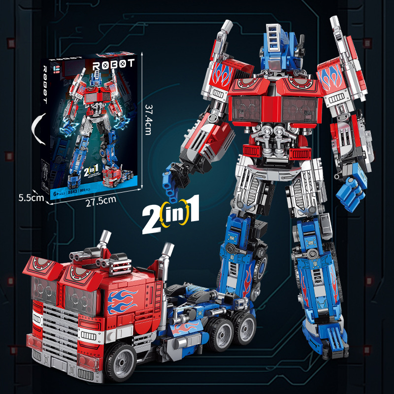 Đồ chơi lắp ráp Robot Biến Hình Optimus Prime (2in1) 805 chi tiết, Bộ ...