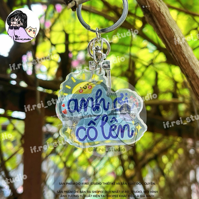 móc khoá ANH ƠI CỐ LÊN •if.rei_studio | Shopee Việt Nam