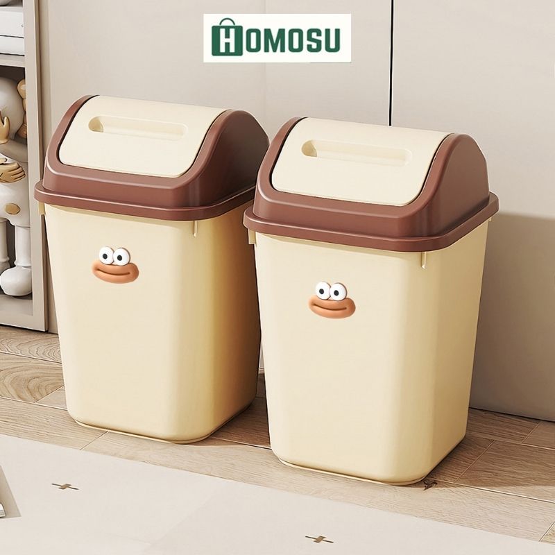 Thùng Rác Nắp Lật, Thùng Đựng Rác Nhiều Kích Thước Kèm Sticker, Màu Sắc Sang Trọng TR031 ...