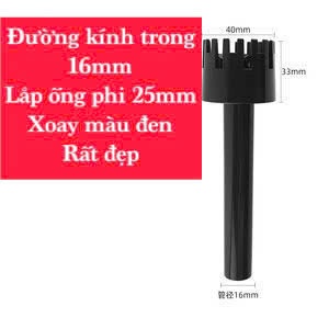 ĐẦU XOAY 3D SIÊU XOÁY MÀU ĐEN VÀ XÁM LẮP PHI 16 21 25 27 32 34MM GIÀNH ...