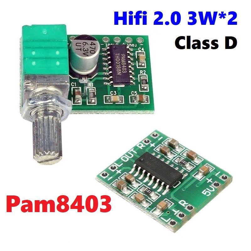 Mạch Khuếch Đại Âm Thanh 2.0 Pam8403 6W Hifi Class D | Shopee Việt Nam