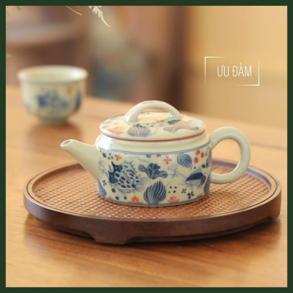 UT24. Ấm Trà Đại Dương Hình Trụ Đế Bằng Dung Tích 180 ml(ƯU ĐÀM _ Quà ...