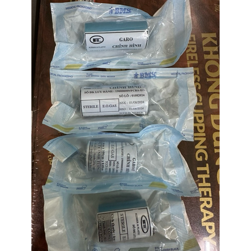 [COMBO 05 CUỘN] Dây garo cao su chỉnh hình định hình 4cm x 100cm và 6cm ...