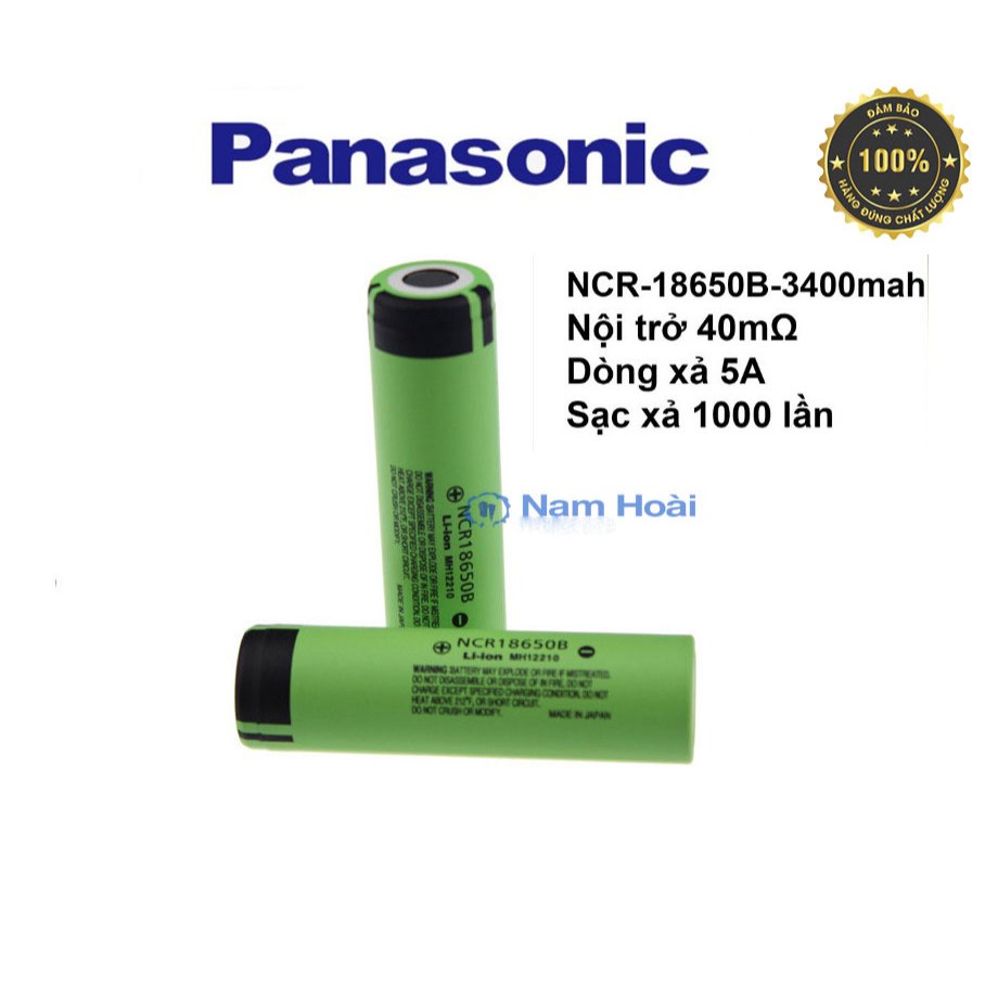CELL PIN 18650 PANASONIC NCR18650B - XẢ 10A mới 100% | Shopee Việt Nam