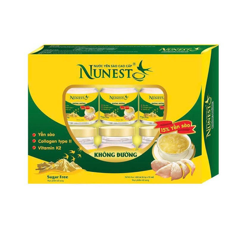 Nước yến sào cao cấp Nunest không đường cho người lớn | Shopee Việt Nam