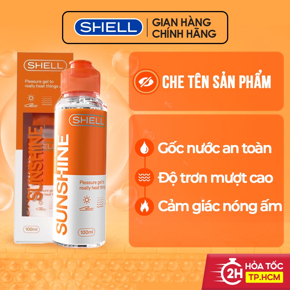 Gel bôi trơn nóng ấm Shell Sunshine - Chai 100ml | SHELL CHÍNH HÃNG ...