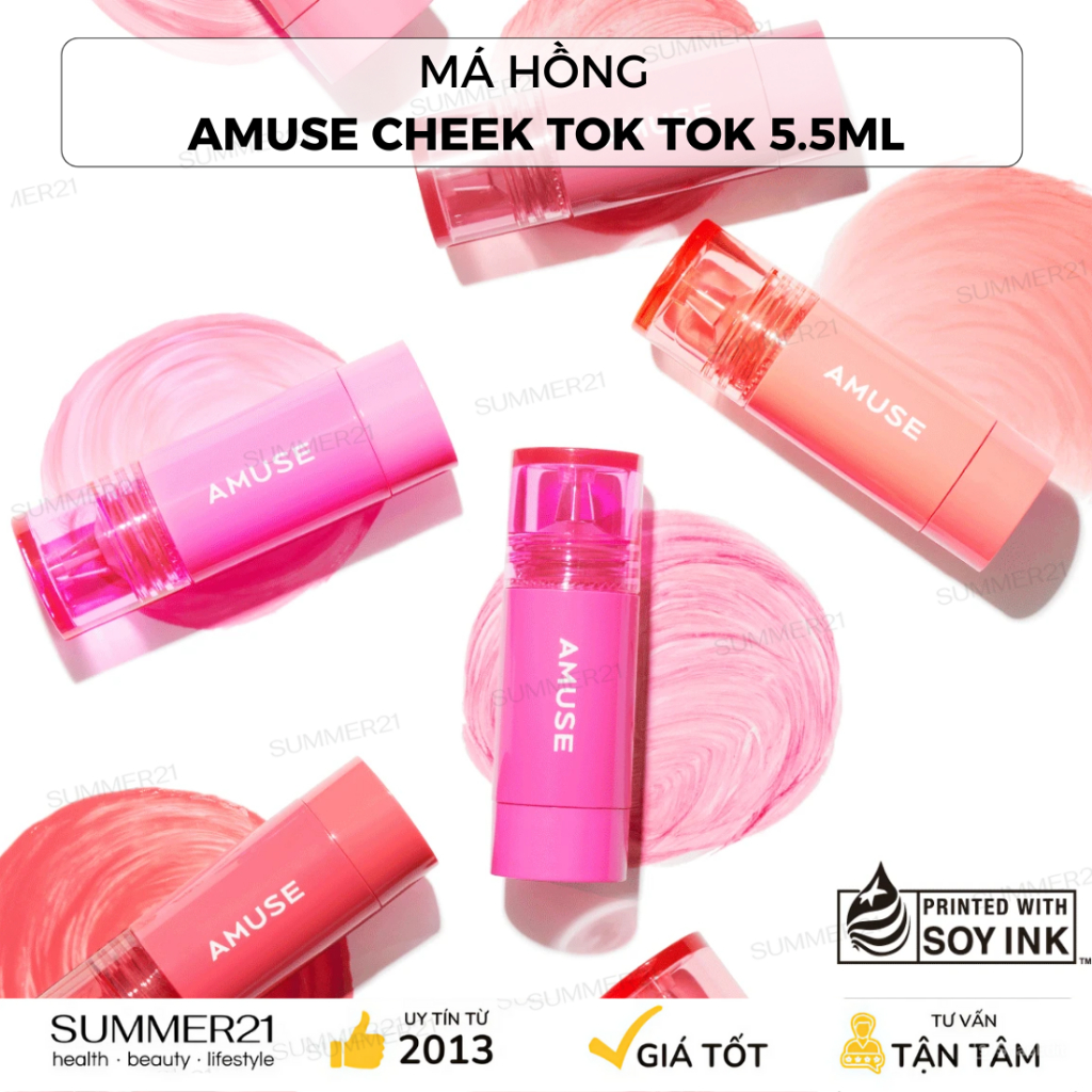 Má hồng AMUSE CHEEK TOK TOK 5.5ML | Shopee Việt Nam