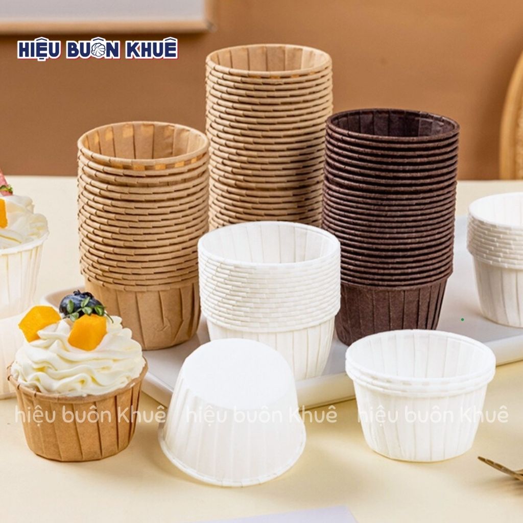 50 Ly Giấy Nướng Bánh, Cupcake, Muffin Trực Tiếp 80ml | Shopee Việt Nam