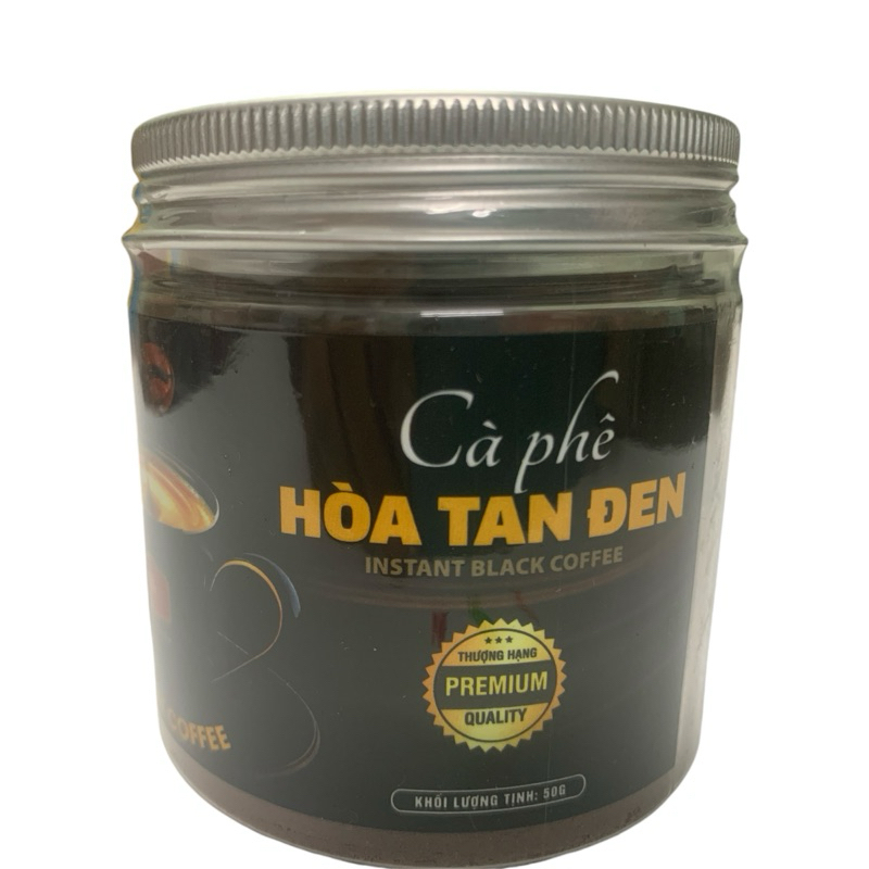 [GIÁ DÙNG THỬ] CÀ PHÊ HÒA TAN ĐEN NGUYÊN CHẤT VIN CÀ PHÊ HŨ 50g ...