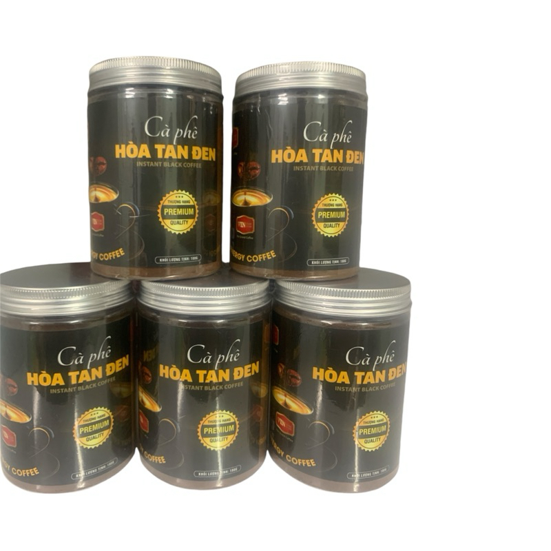 COMBO 5 HŨ CÀ PHÊ HÒA TAN ĐEN VIN CÀ PHÊ - INSTANT BLACK COFFE - Hũ ...