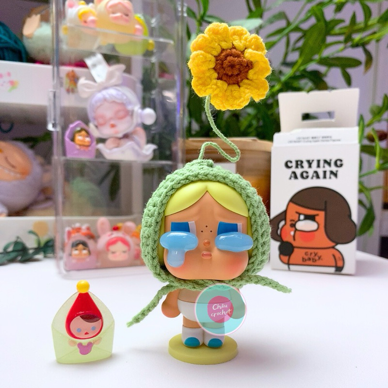 Nón móc len thủ công handmade cho bé cry baby phiên bản Crying again ...