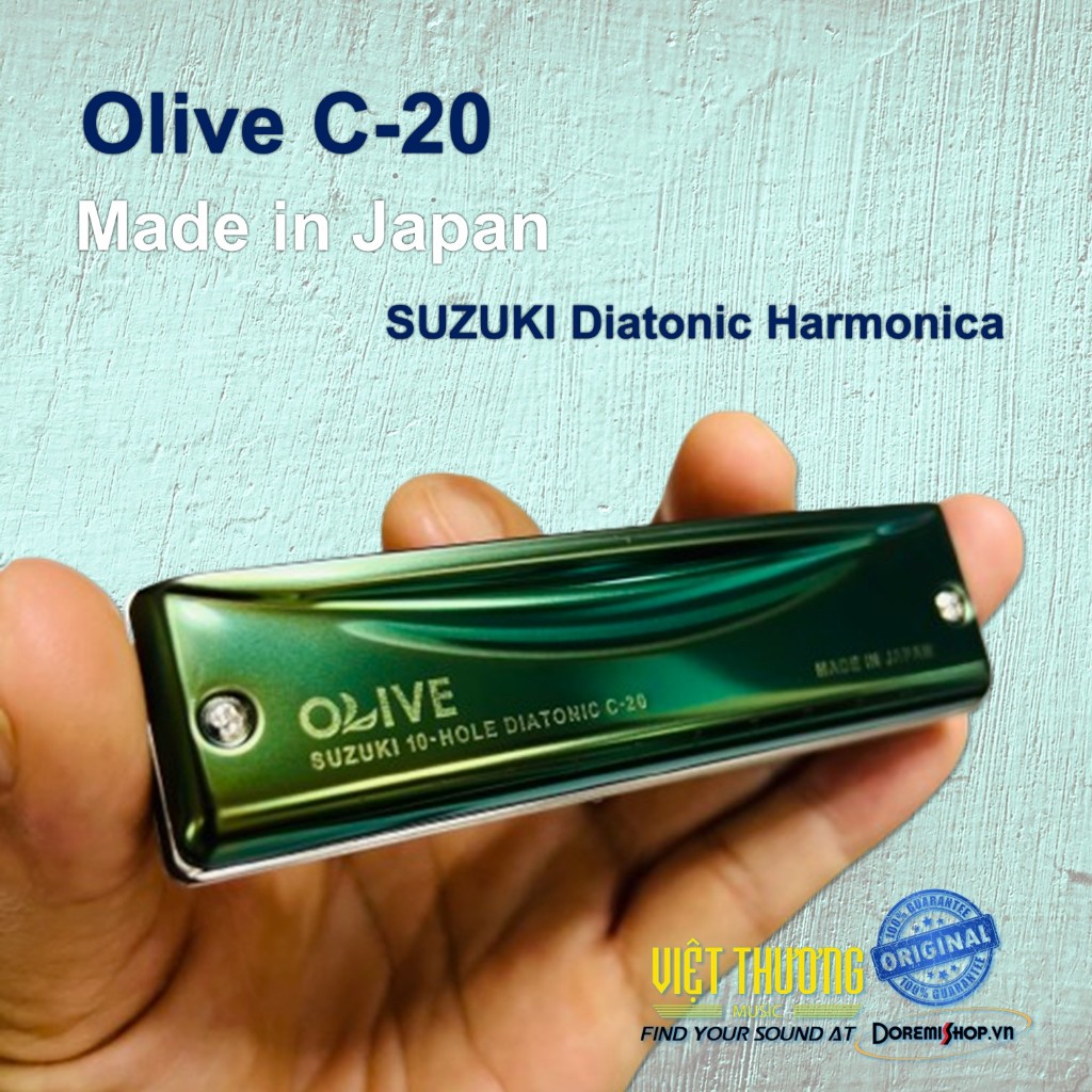 Kèn Suzuki Diatonic Harmonica C20 Olive key C ( made in Japan ...