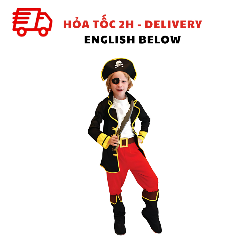 Bộ Trang Phục Hóa Trang Vua Hải Tặc Cho Bé Trai - Boys Pirate King ...