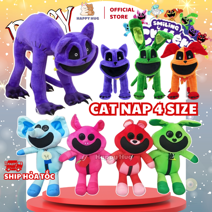 Gấu bông CatNap 4 Size, Catnap size to Smilling Critters Poppy Playtime ...