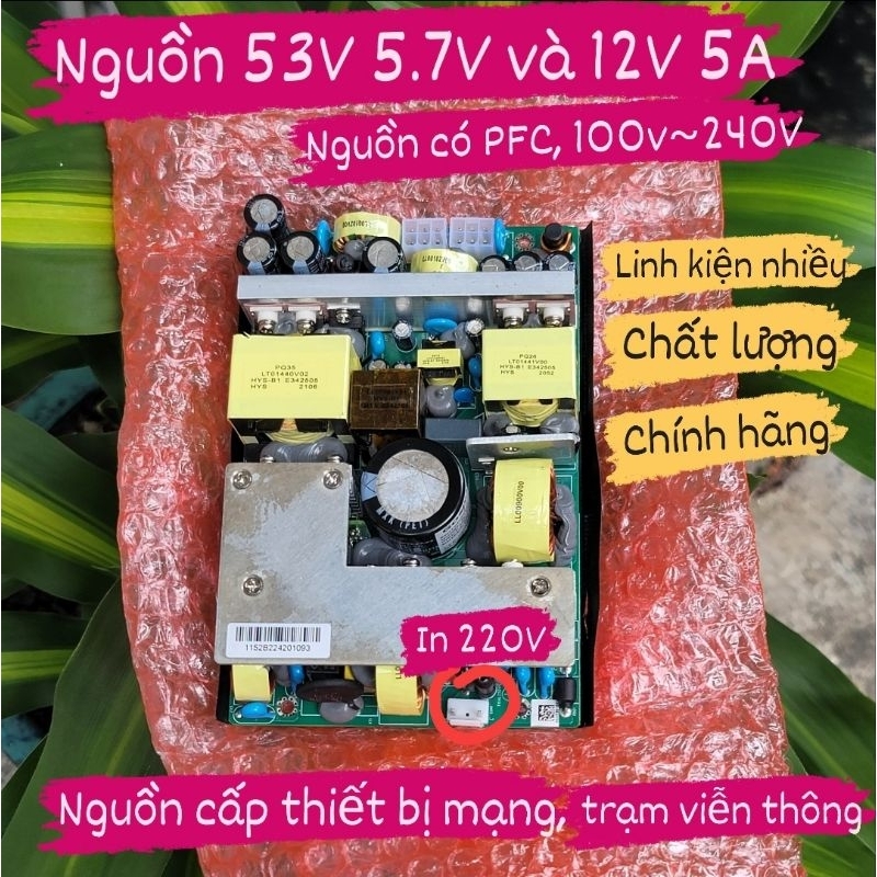 nguồn xung 53V/7.53A + 12V/5A chất lượng tháo tủ viễn thông | Shopee Việt Nam