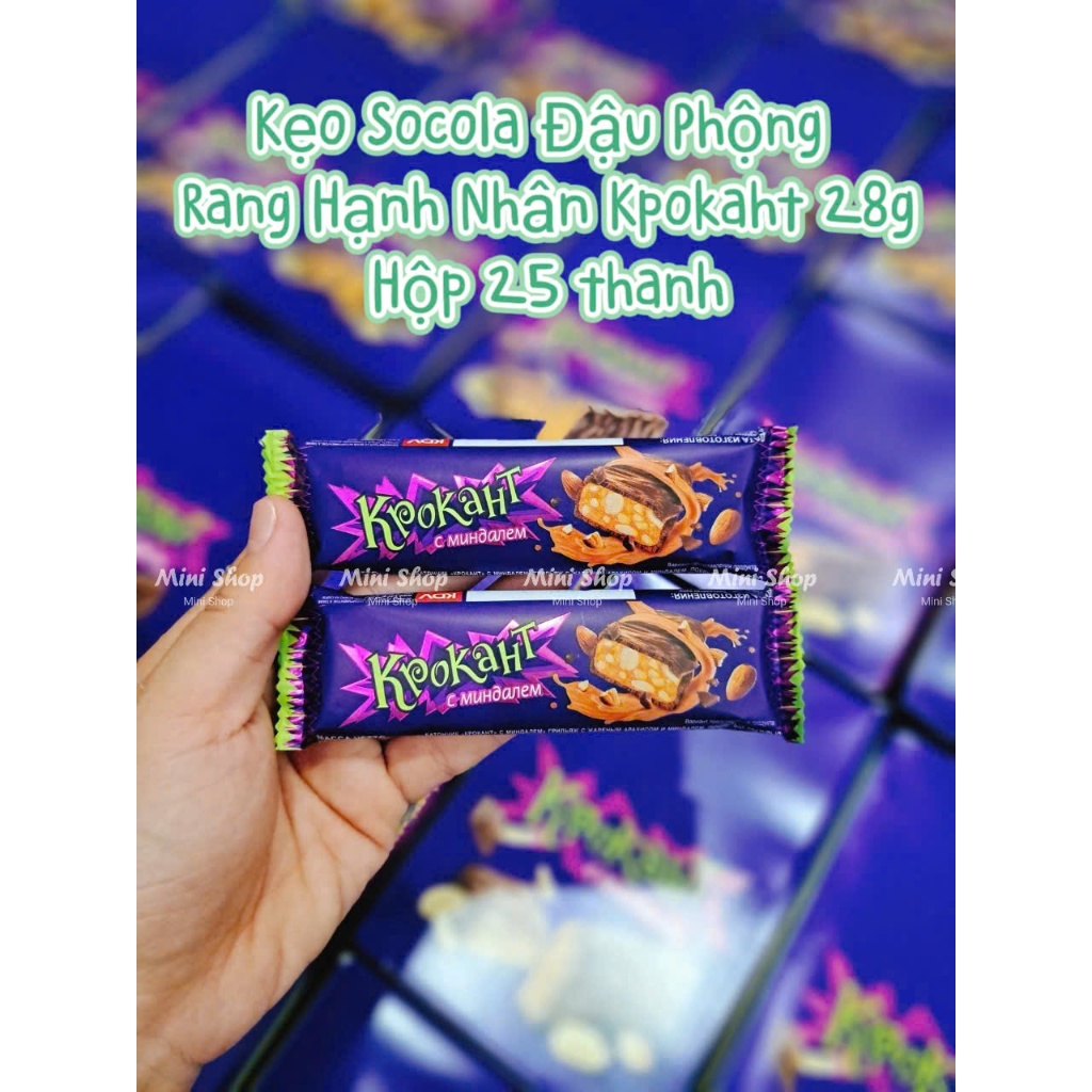Kẹo Socola Đậu Phộng Rang Hạnh Nhân Kpokaht 28g (1 thanh) Lý Mai | Shopee Việt Nam