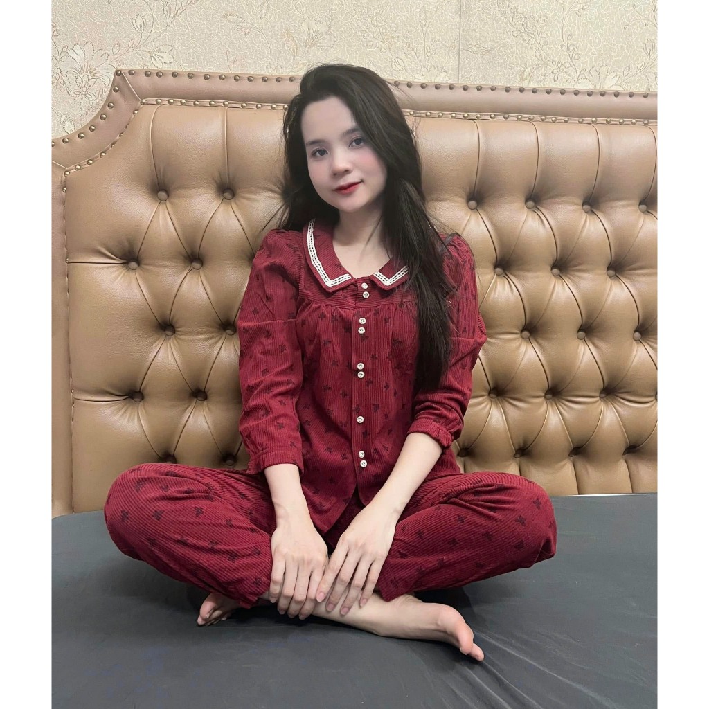 Bộ nhung tăm Rosily áo tay dài quần dài R435 (uy tín - có hoả tốc - mẫu ...