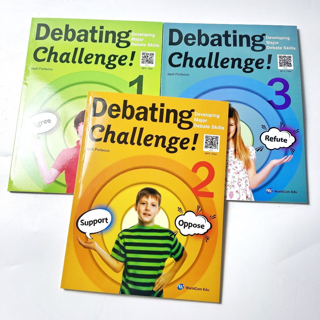 Sách - Debating challenge - bộ 3q - mã QR quét file nghe | Shopee Việt Nam