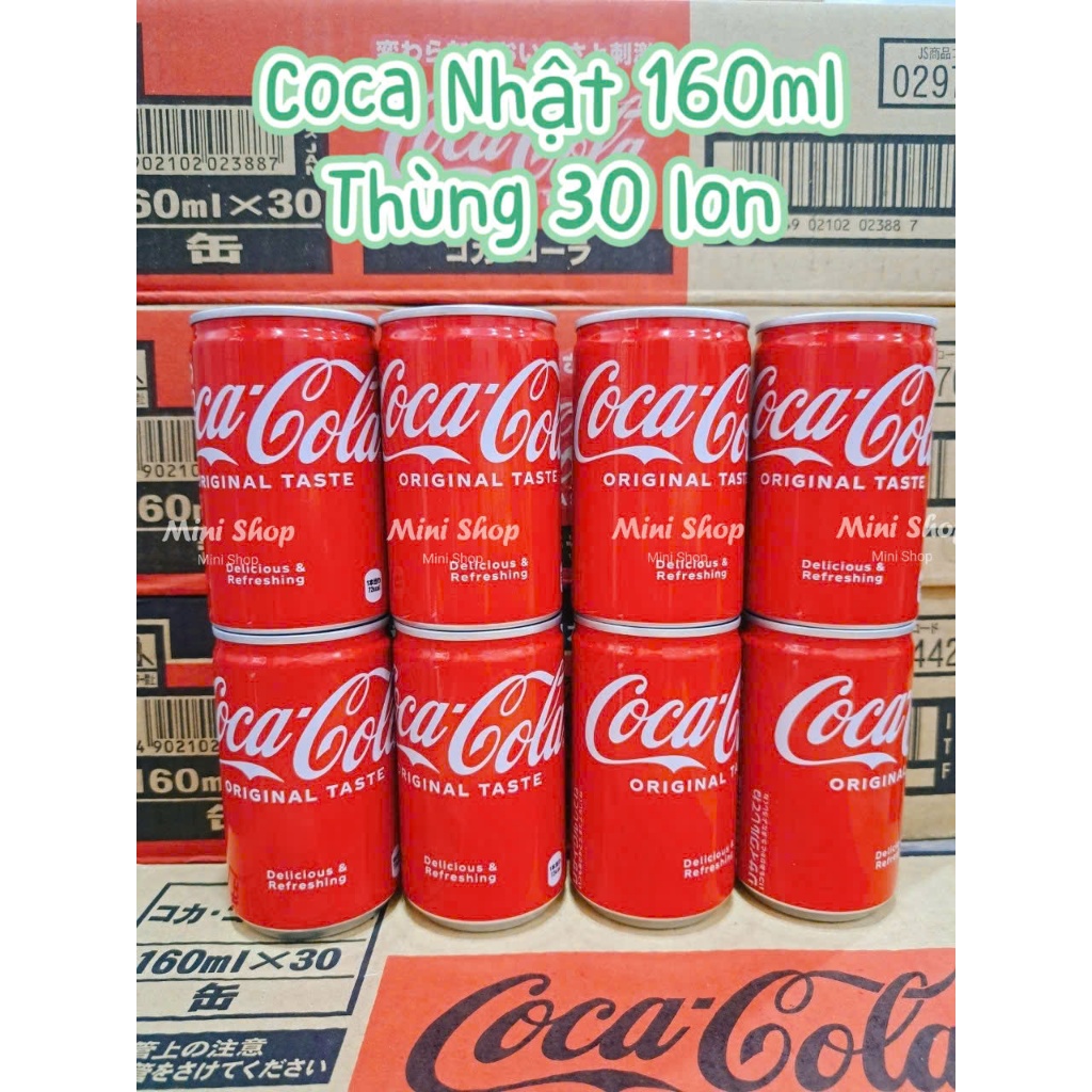 Nước Ngọt Coca Nhật Mini 160ml ( Thùng 30 lon) | Shopee Việt Nam