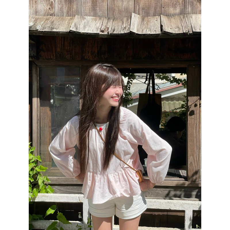 SASA TOP - Áo cổ trụ tay phồng màu pastel - AIMEE | Shopee Việt Nam