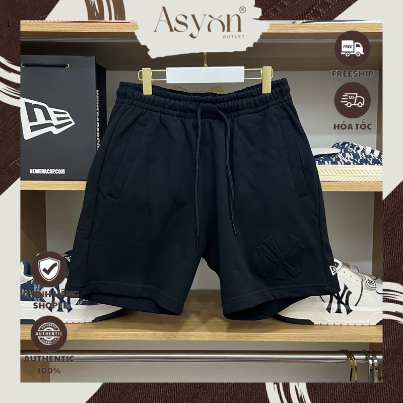 (Auth) Quần Short New Era x MLB NY In Dập Nổi Màu Đen Chính Hãng | Code ...