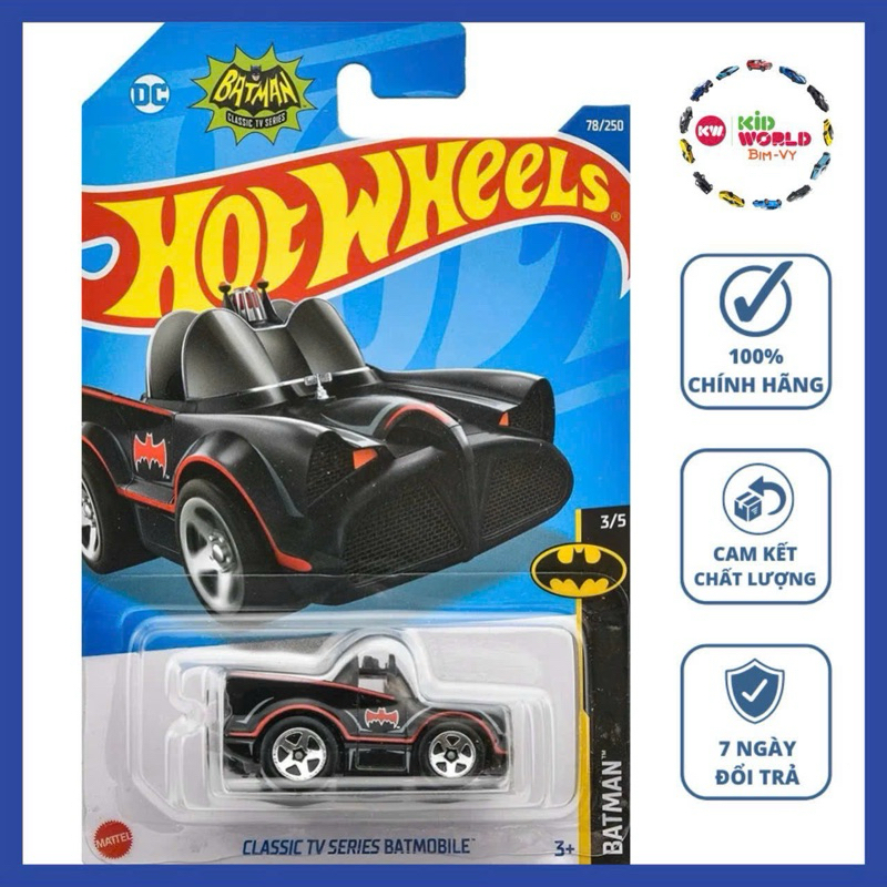 Xe mô hình Hot Wheels basic Batman Classic TV Series Batmobile HCT04 ...