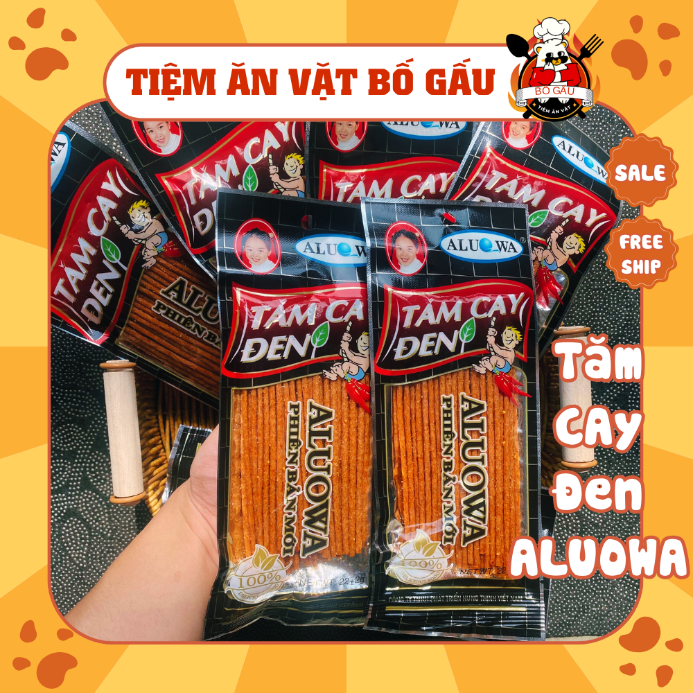 Snack Tăm Cay Đen ALUOWA, Bim Bim Que Cay Đen Đặc Biệt, Đồ Ăn Vặt Cổng ...