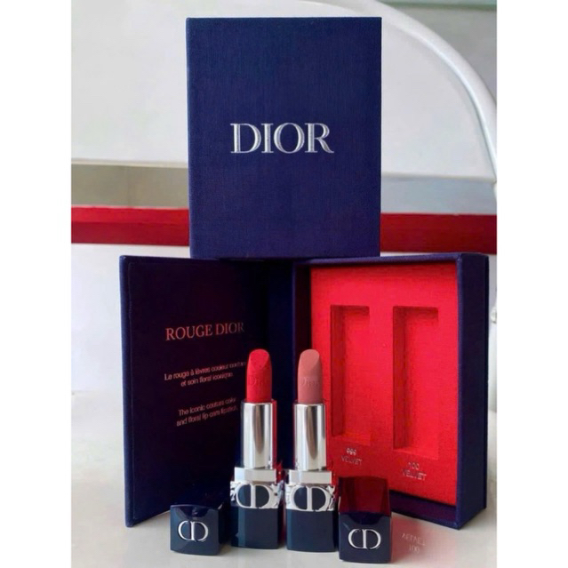 [AUTH] SET SON DIOR MINI 999+100 Fullbox kèm túi hãng | Shopee Việt Nam