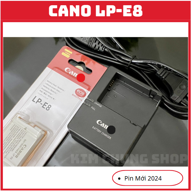 Sạc pin Canon LP-E8 cho Canon 550D, 600D, 650D, 700D | Shopee Việt Nam