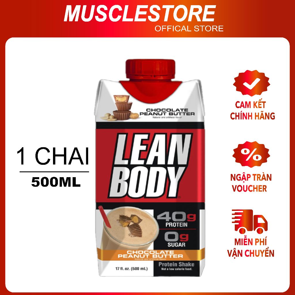 Lean Body RTD - Labrada (500ml/Chai) Lean Body dạng nước, nguồn dinh ...