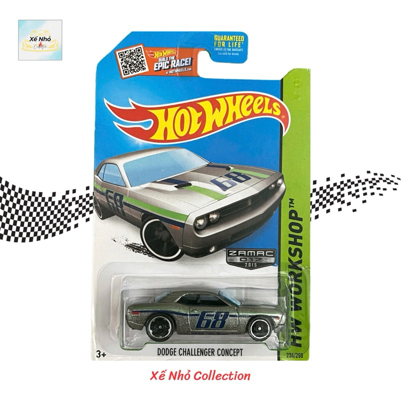 Xe mô hình Hot Wheels basic Dodge Challenger Concept Zamac (Card USA ...