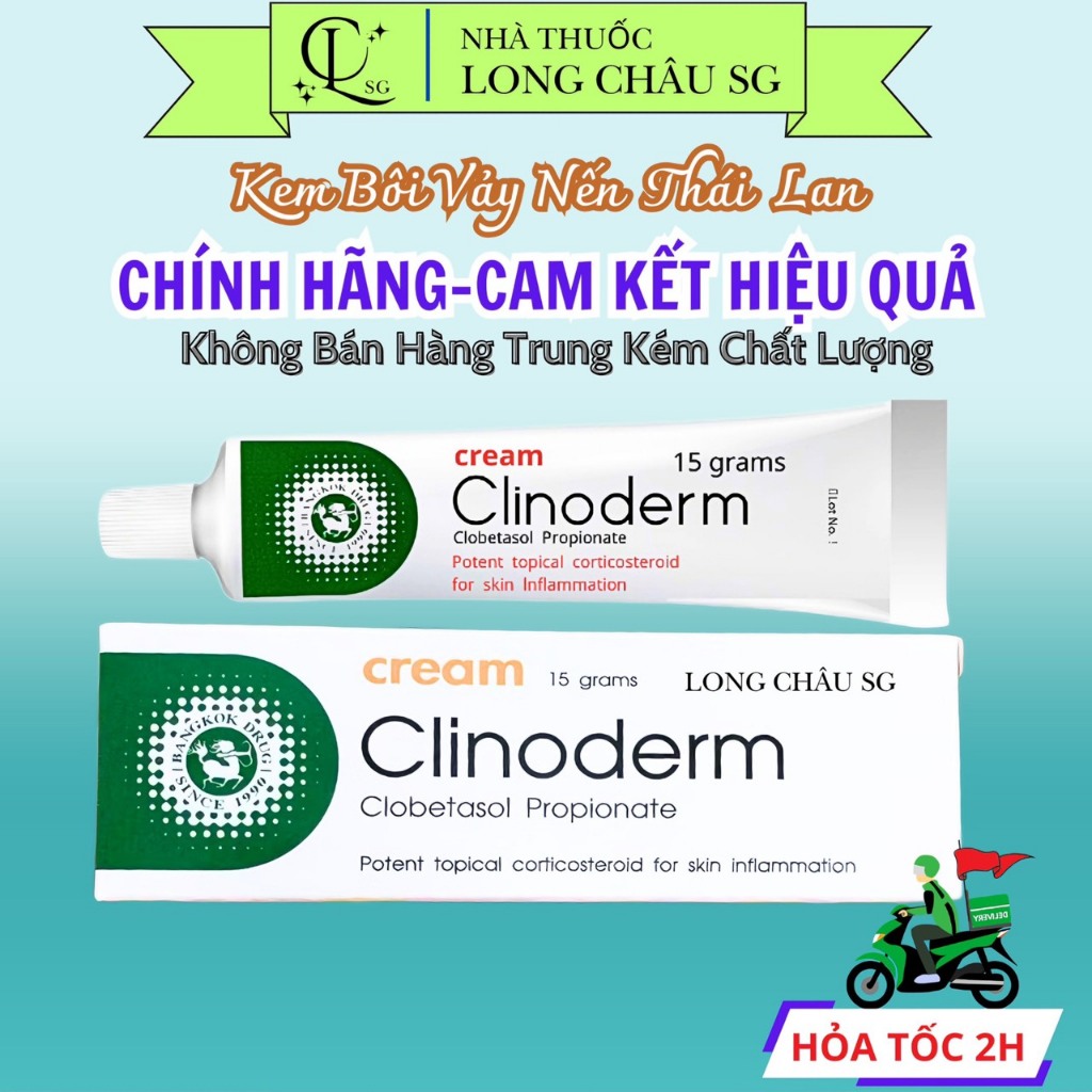 Kem Bôi Da Clinoderm Thái Lan Chính Hãng 15g – Rứt Điểm Vảy Nến, Chàm ...