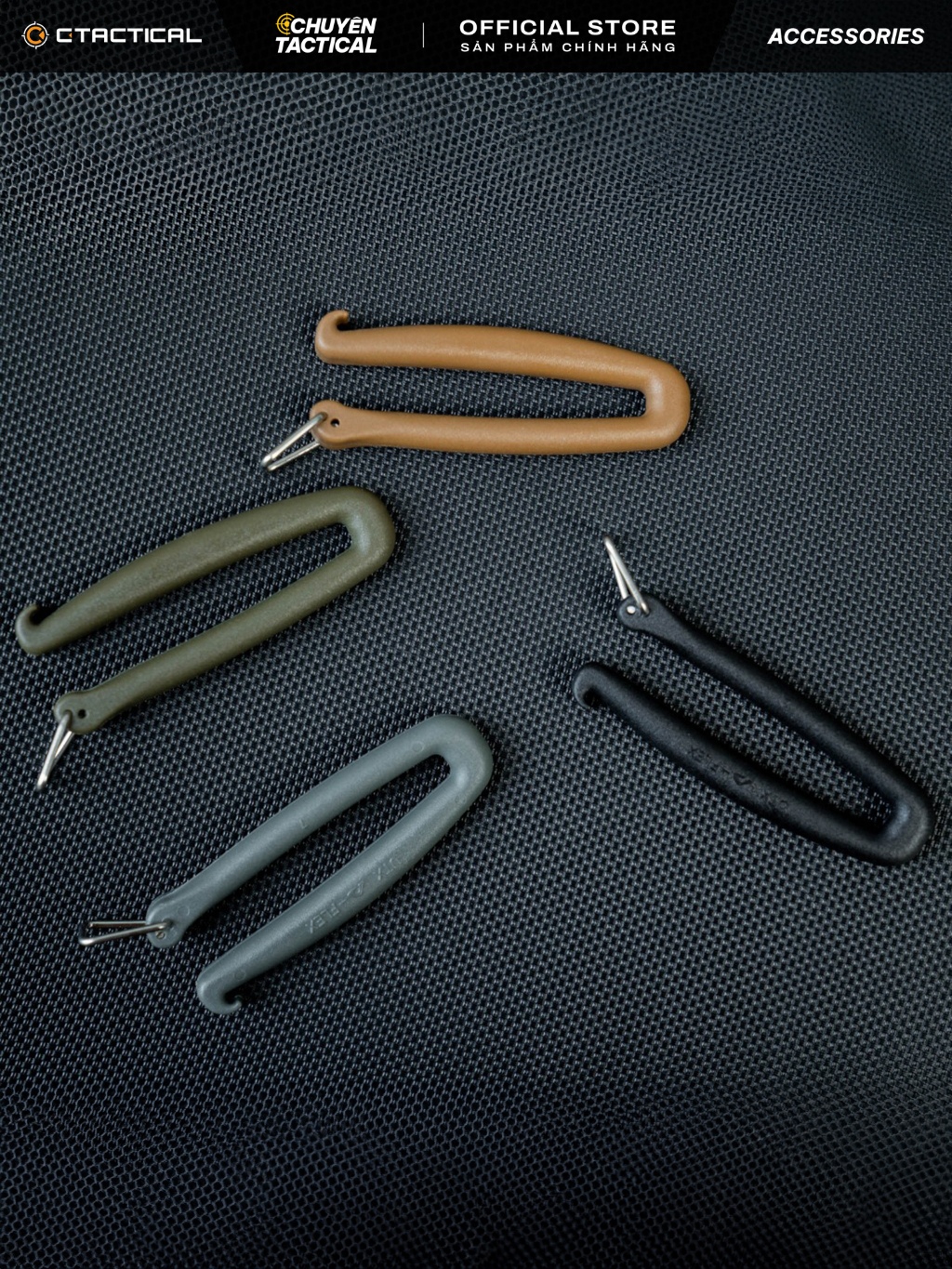 Phụ kiện móc túi Duraflex Single Gate Keeper 50mm (CT3, CT5 ...