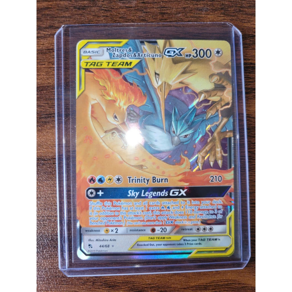 Thẻ bài Pokemon - TCG - Moltres & Zapdos & Articuno GX - 44/68 - Ultra ...