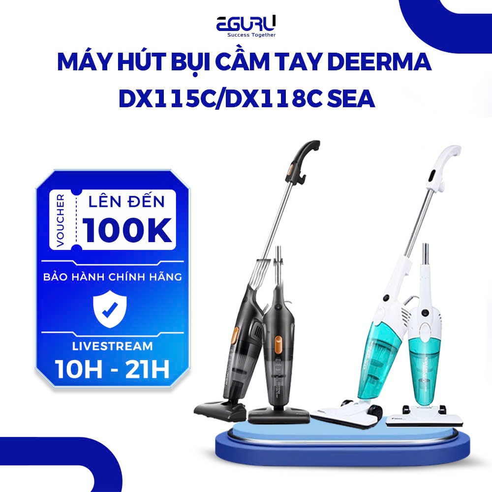 Máy Hút Bụi Cầm Tay Deerma DX115C/DX118C SEA Công Suất 600W Lực Hút ...