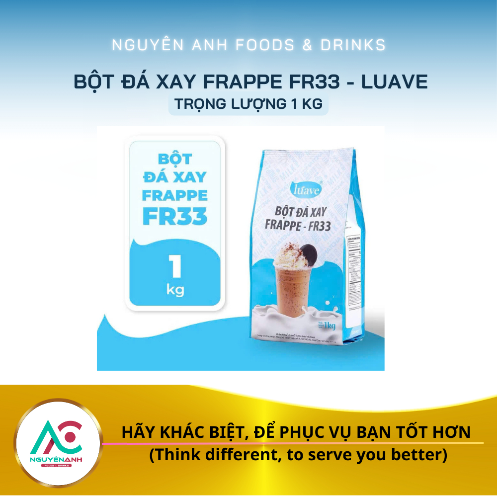 Bột Frappe Bột mix chống tách lớp, phân tầng đá xay FR33 Lúave (1kg ...