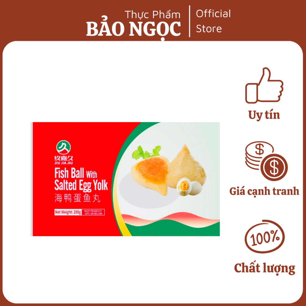 Cá Viên Nhân Trứng Muối 288g ( Fish Ball With Salted Egg Yolk ) – Jiu Jia Jiu - ship hỏa tốc Hà ...