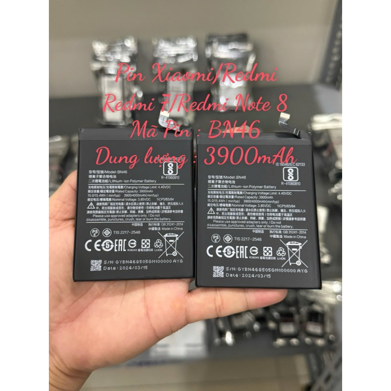 Pin Xiaomi Redmi Note 8/Redmi 7 Zin New Mã Pin BN46 - Dung Lượng ...