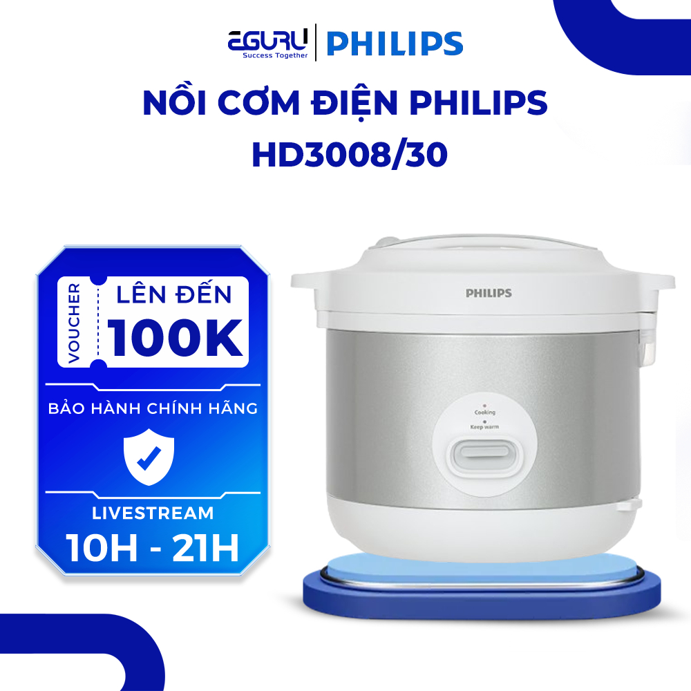 Nồi cơm điện Philips Series 1000 HD3008/30 | 1.8 lít | 780W - Hàng ...