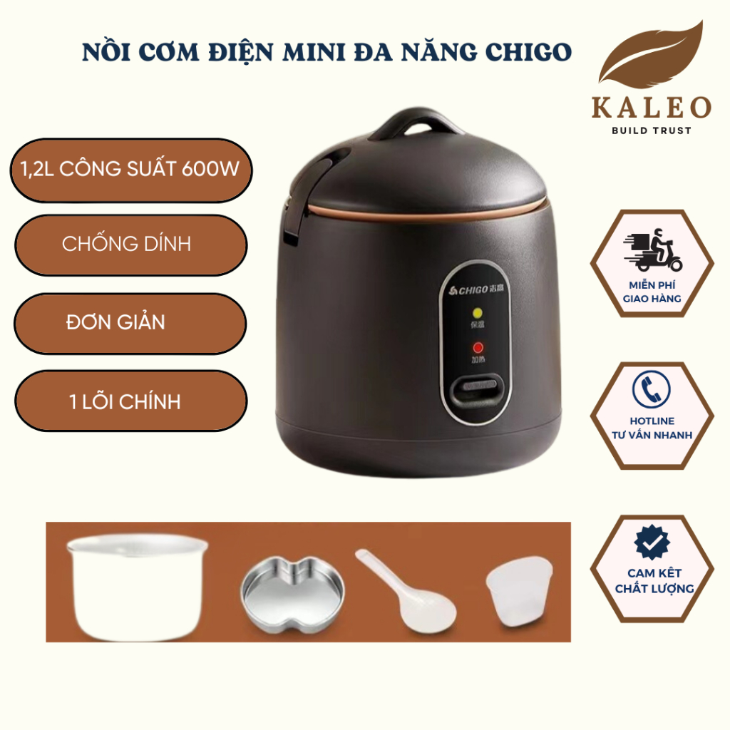 Nồi Cơm Điện Mini 1 Người, Nồi Cơm Điện Nhỏ Nắp Rời Nồi Nấu Đa Năng ...