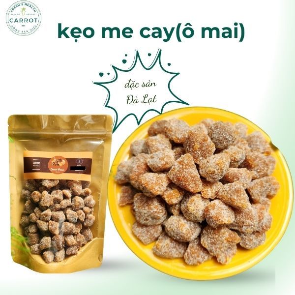 Kẹo me cay lăn đường Đà Lạt, ô mai me vị chua ngọt cay nhẹ ăn vặt tuổi ...