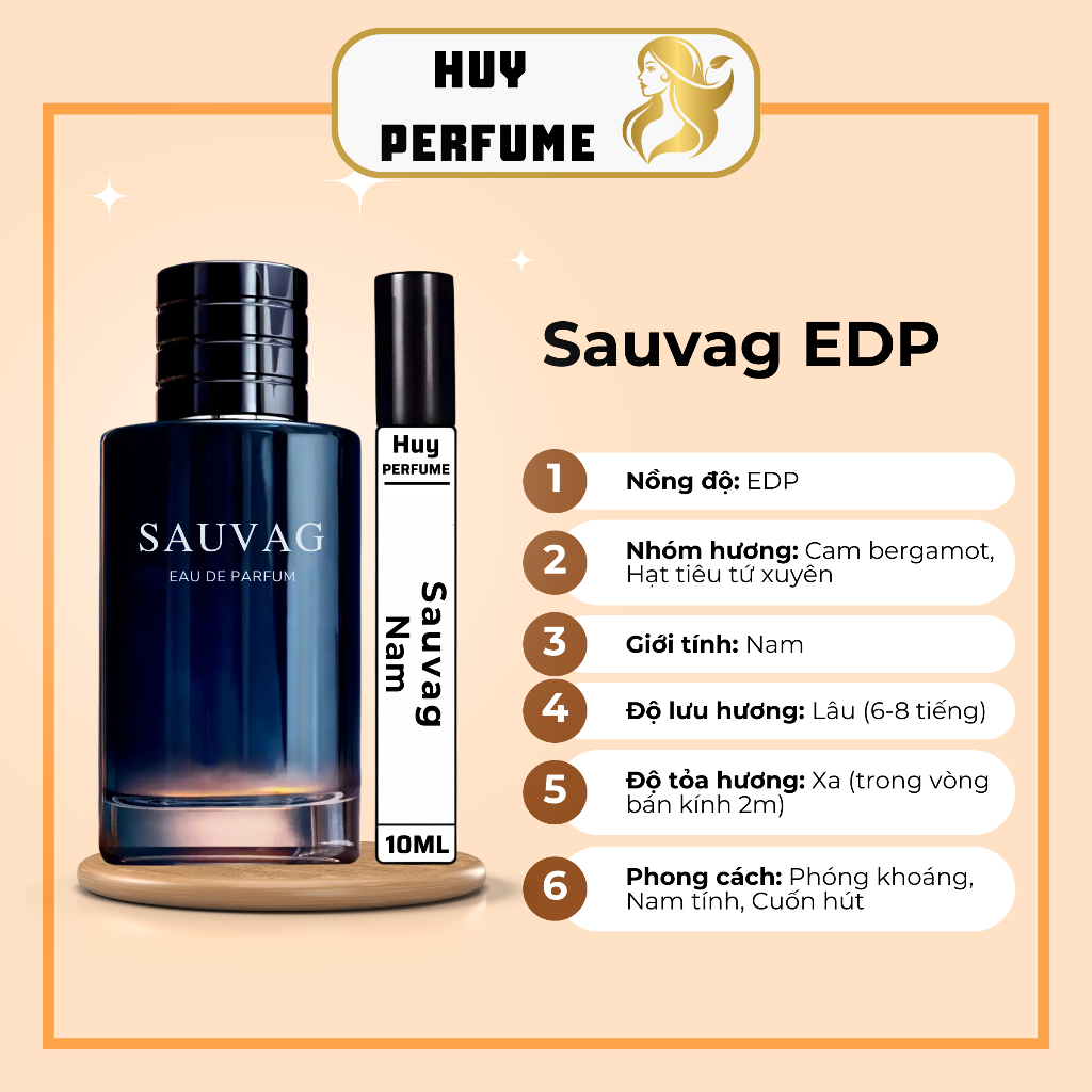 Nước Hoa Nam Sauvag Chanh Mát mẻ Phóng khoáng Nam tính Cuốn hút Perfume ...